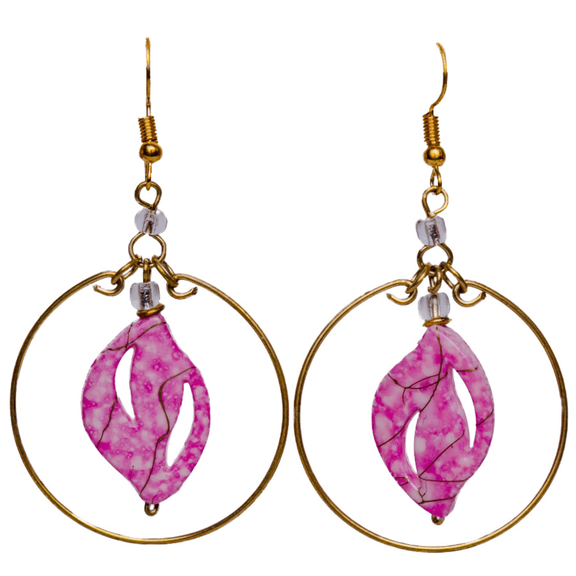 Enhance Your Look with Small Pink Hoop Earrings - Shop Now