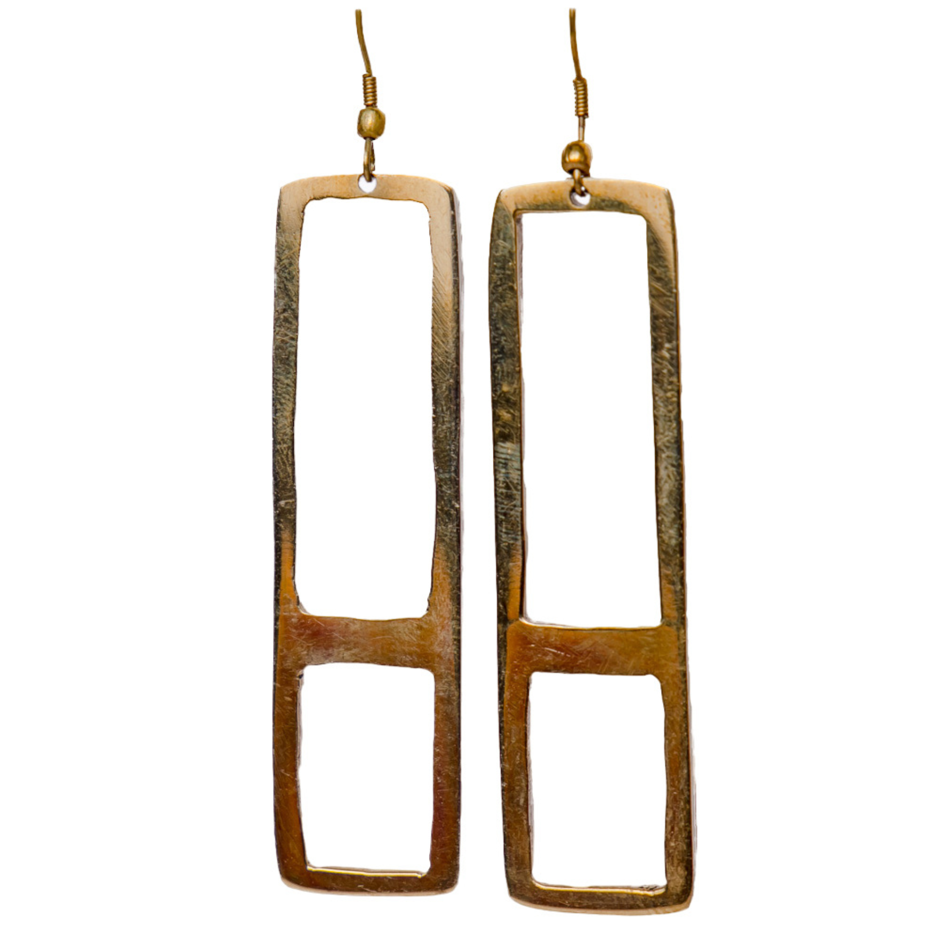 Make a Statement with Dazzling Handmade Long Gold Plated Earrings