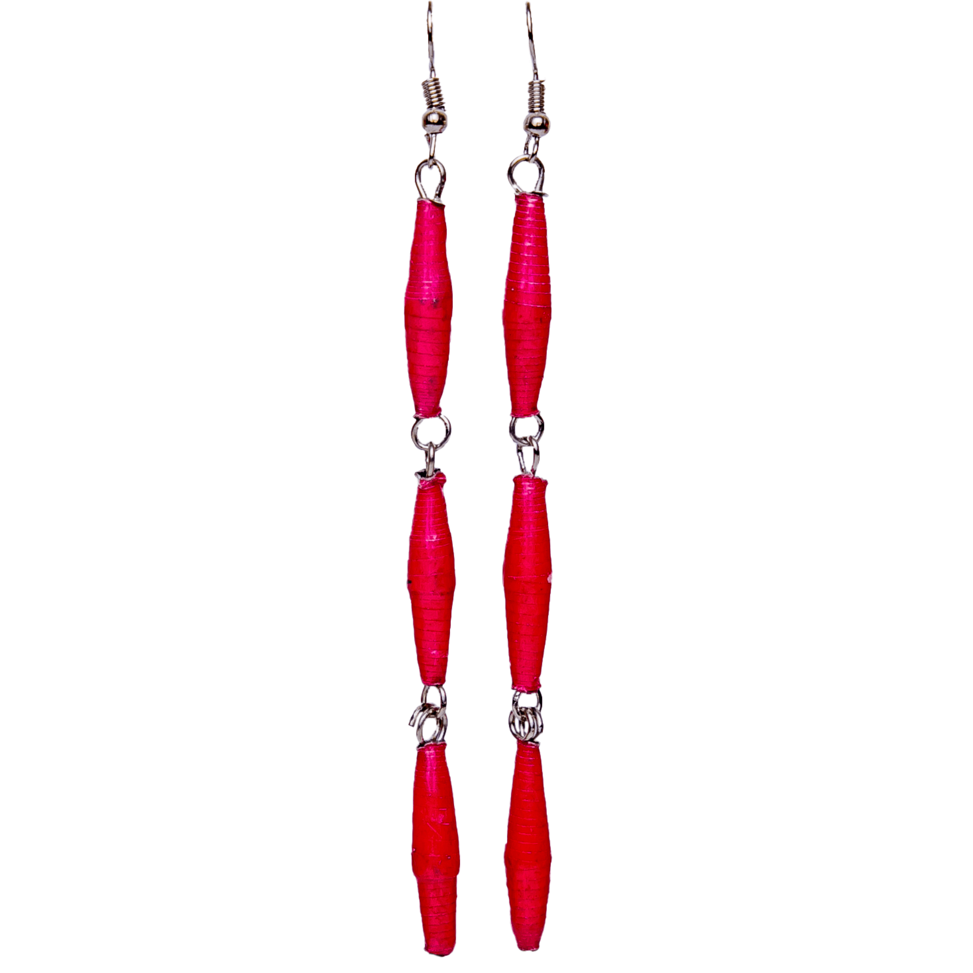 Unleash Your Style with Hot Pink Extra Long Earrings | Shop Now!