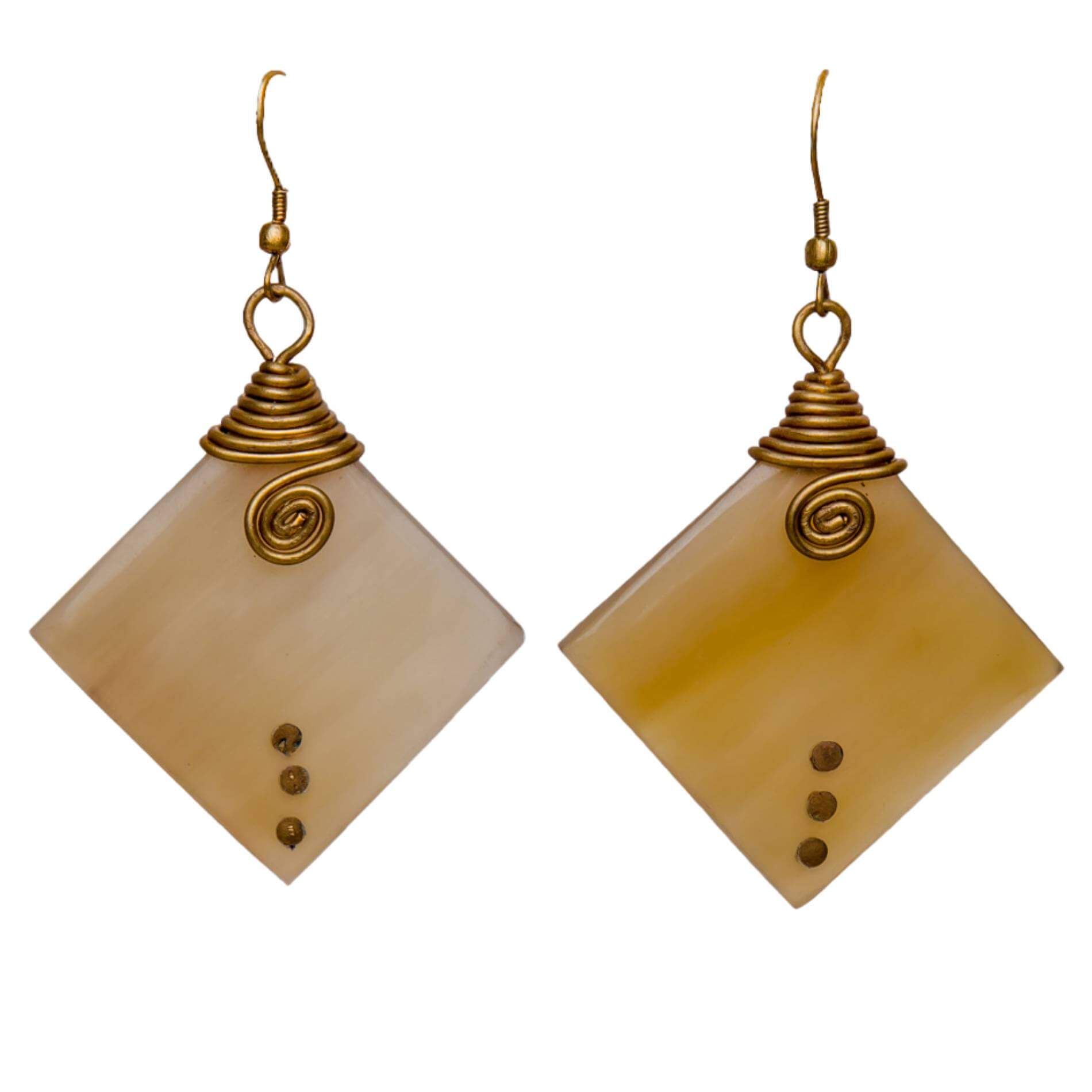 Shop Unique Handmade Earrings - Diamond-Shaped Earrings