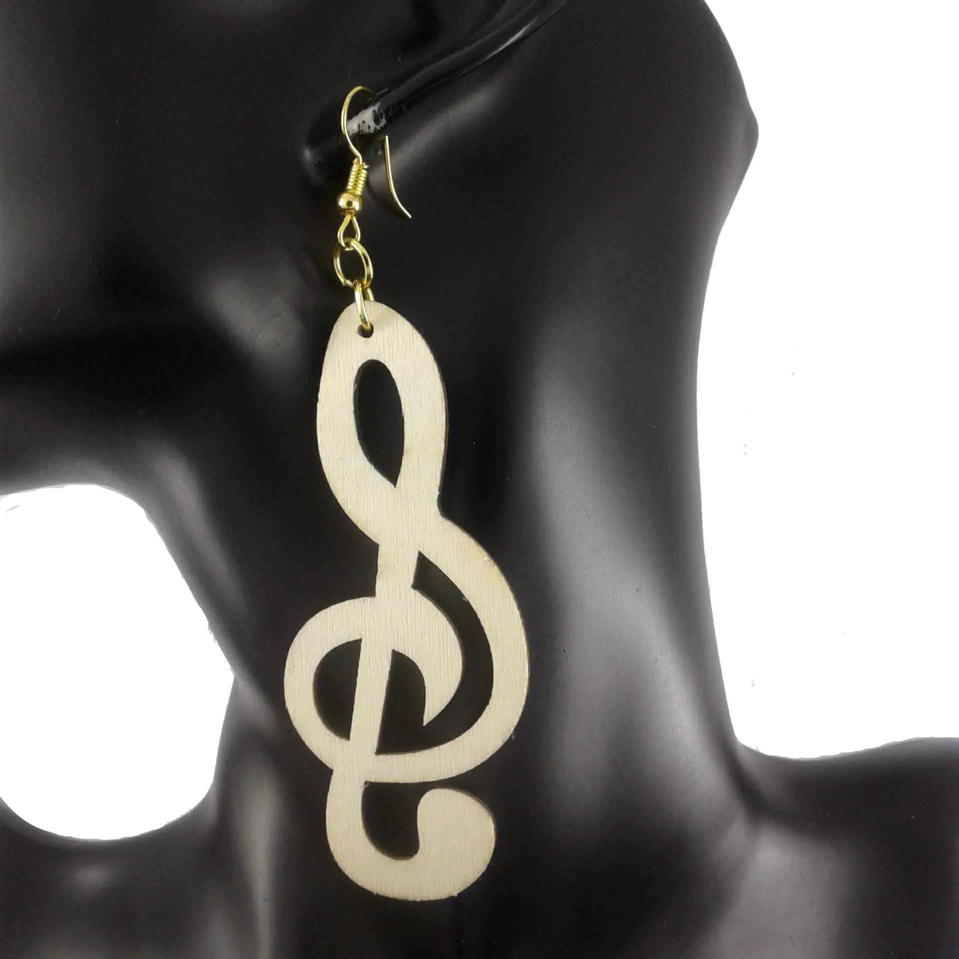 Music Note Earrings | My African Gold